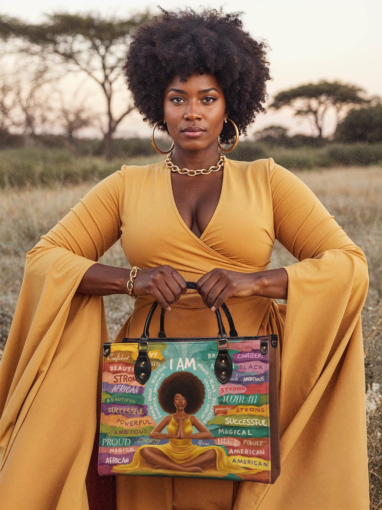 "AfroEssence" Leather Handbag – Afroyla