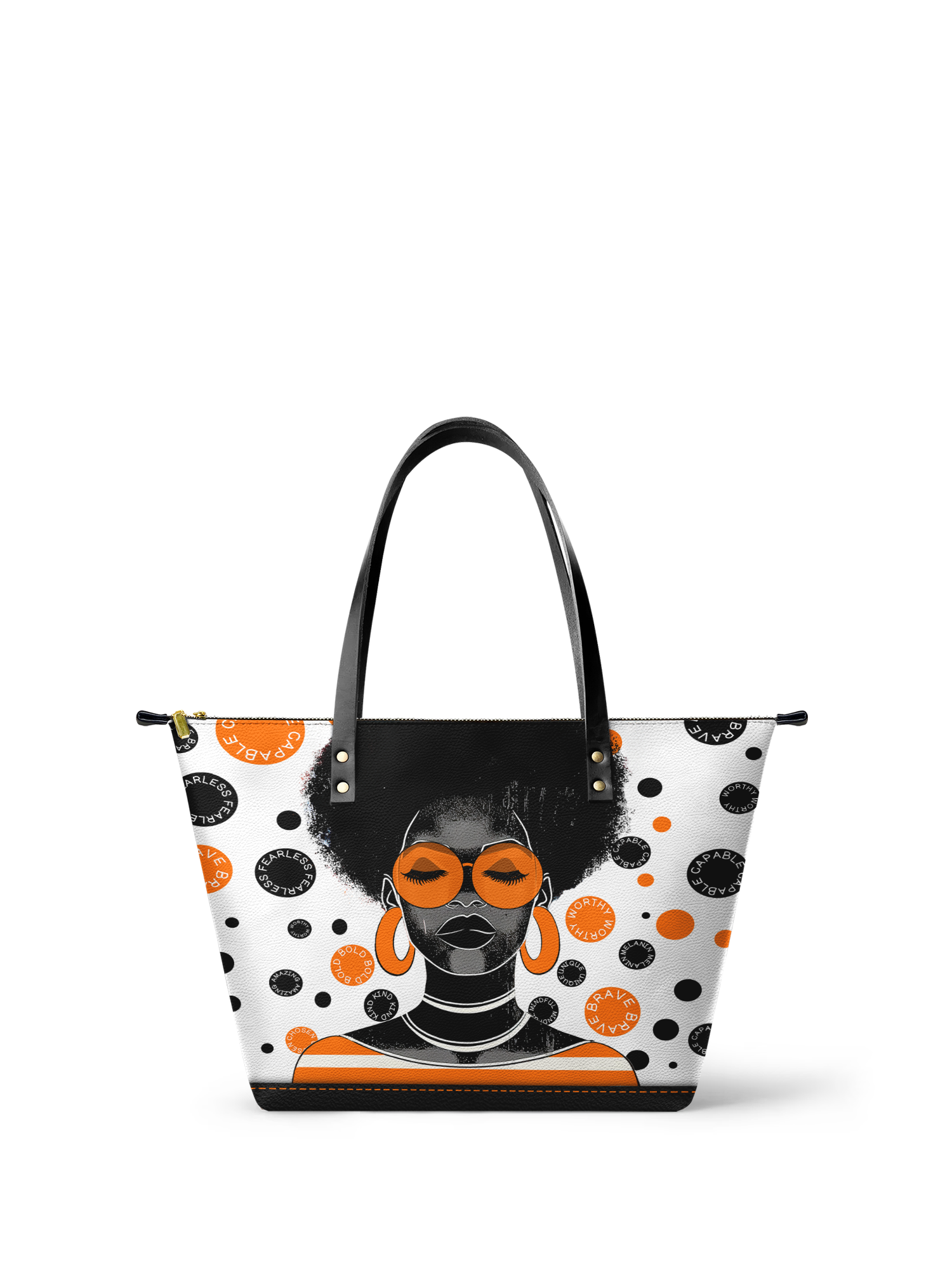 "Fahari" Marshmallow Citrus Leather Tote Bag – Afroyla