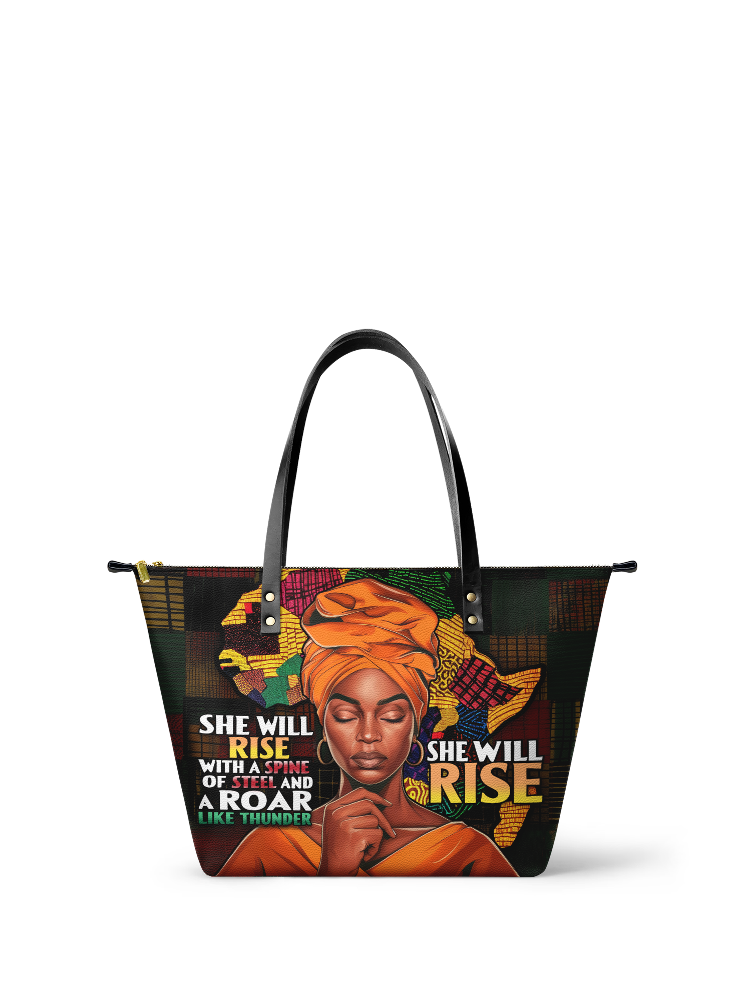 "Thundara" Leather Tote Bag – Afroyla