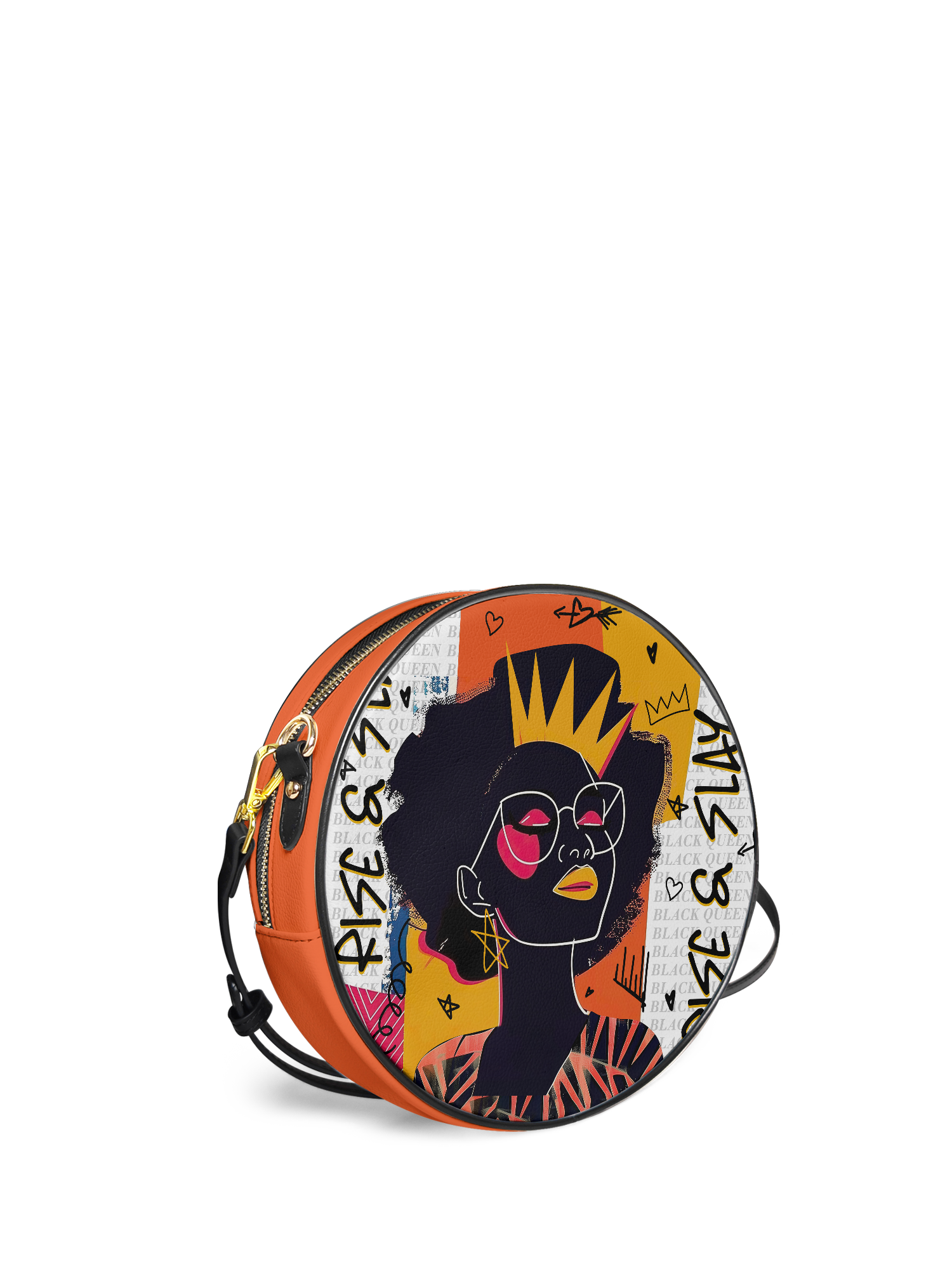 "Aina" Coconut White Circle Crossbody Bag SANTA Deal – Afroyla