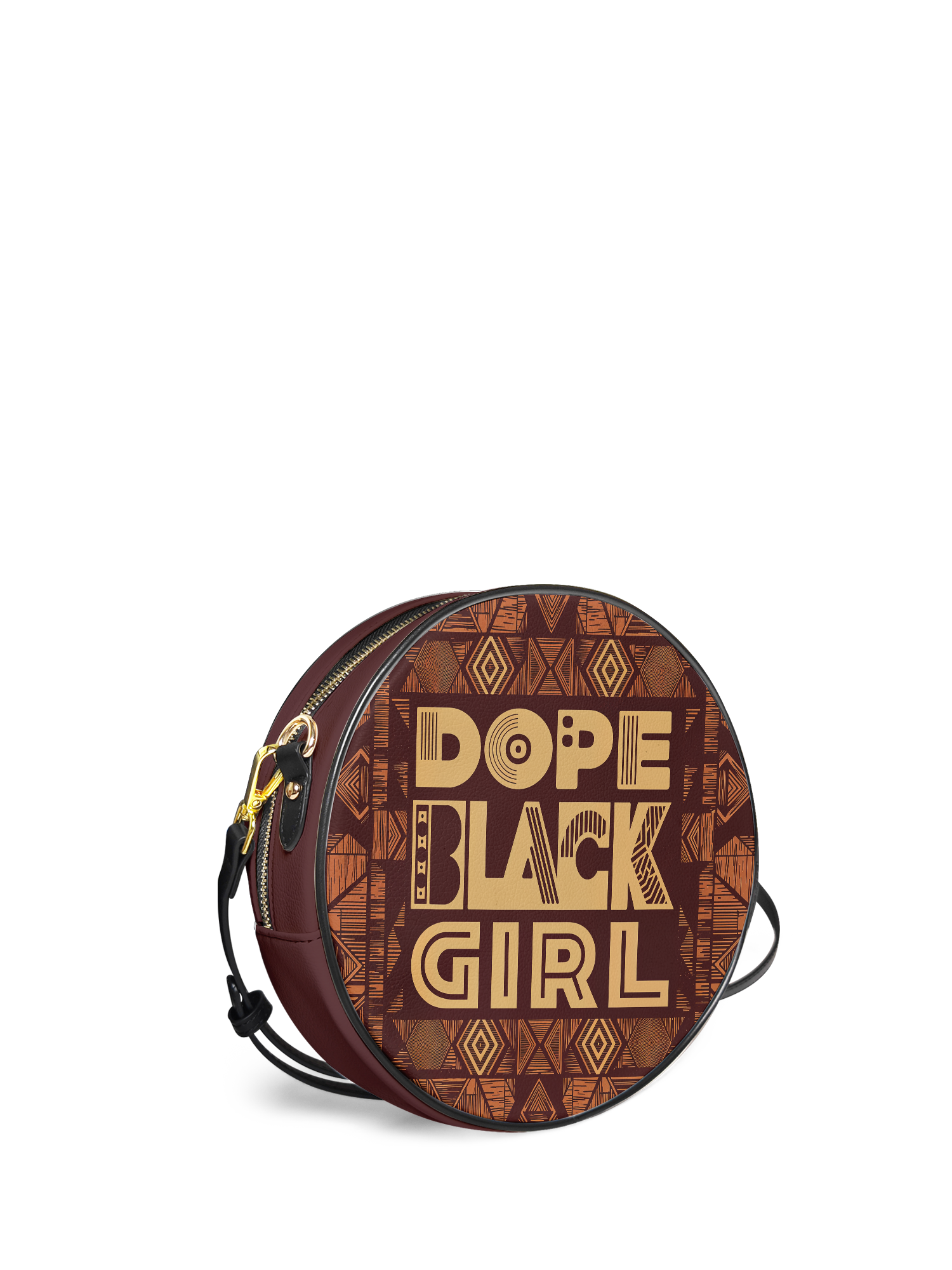 "Dope Black Girl" Circle Crossbody Bag SANTA Deal – Afroyla