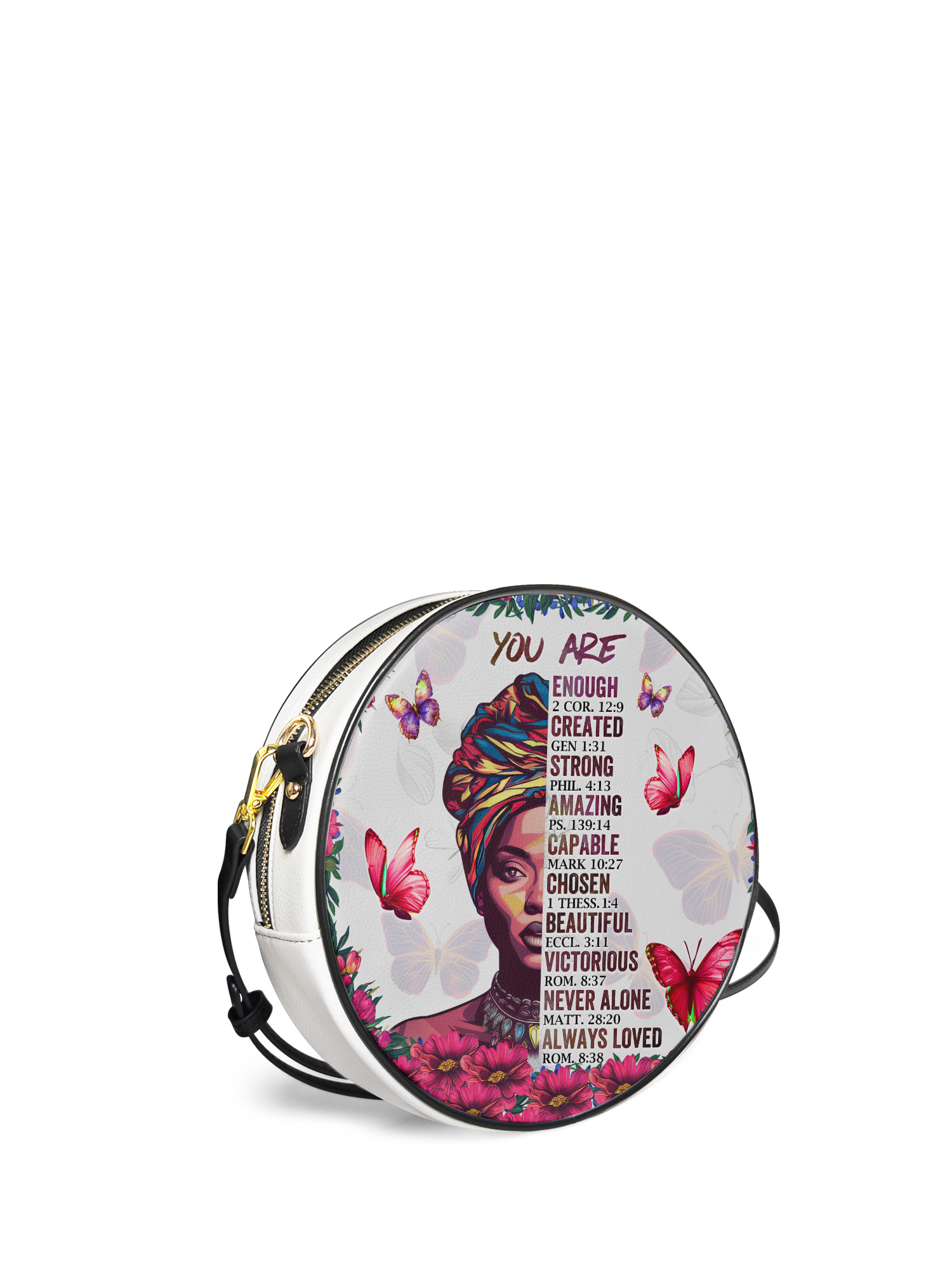 "Imani" Dove White Circle Crossbody Bag SANTA Deal – Afroyla