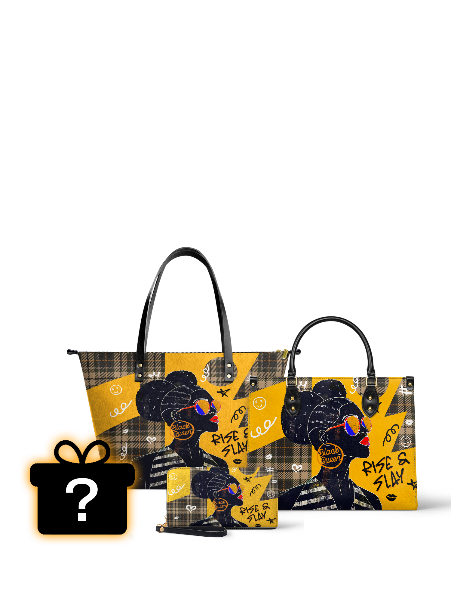 "Sanaa" Cornbread Leather Tote Bag Bundle – Afroyla